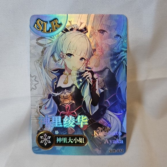 Games | Kamisato Ayaka Slr Slr12 Genshin Impact Ccg Tcg Anime Card ...